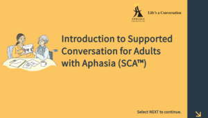 Self-Directed eLearning Options – Aphasia Institute